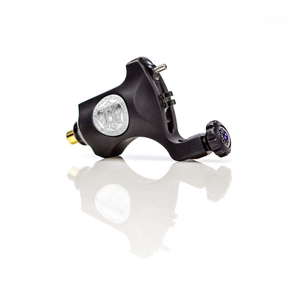 Bishop V6 Rotary Tattoo Machine RCA – Matte Black | T-PRO Tattoo Supply