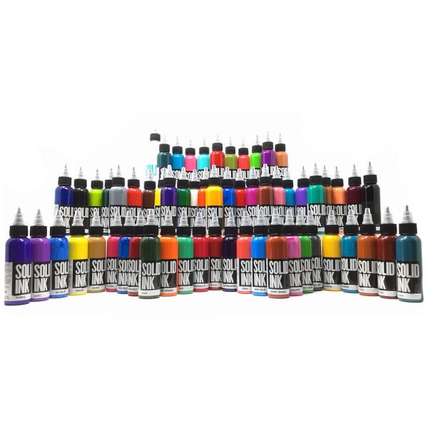 Solid Ink 60 Colors Mega Set | T-PRO Tattoo Supply
